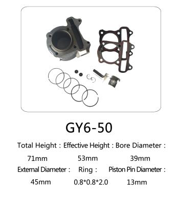 China Motorcycle Cylinder Aluminum Engine Block Kit For Honda Halma Series for sale