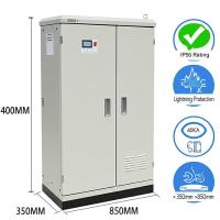 China Small Outdoor Power Cabinet IP55 40KA Lightning Protection 750mm Width 40Ah Battery Capacity for sale