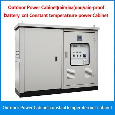 China Outdoor Communication Cabinet IP55 Rainproof Enclosure 1300-2100mm Sizes with 1601-2400W UPS Load Capacity for sale