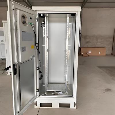 China Single Cabin Outdoor Battery Cabinet 60KA with IP55 Protection and 1601-2400W UPS Load Capacity for sale