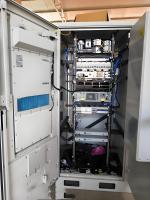 China Single Cabin Outdoor Battery Cabinet 60KA with IP55 Protection and 1601-2400W UPS Load Capacity for sale