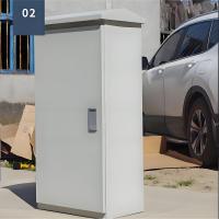 China Dual Cabin Outdoor Battery Storage Cabinet Stainless Steel Enclosure IP55/IP65 1300-2100mm Height 1601-2400W UPS for sale