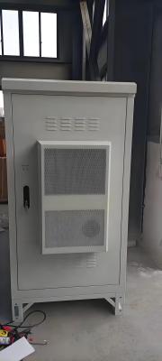 China Dual Cabin Outdoor Battery Storage Cabinet Stainless Steel Enclosure IP55/IP65 1300-2100mm Height 1601-2400W UPS for sale