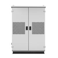 China Dual Cabin Outdoor Battery Storage Cabinet Stainless Steel Enclosure IP55/IP65 1300-2100mm Height 1601-2400W UPS for sale