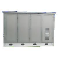 China Four Compartment IP55 Outdoor Battery Storage Cabinet 1300×680×680mm to 2100×950×950mm with 1601-2400W UPS Capacity for sale