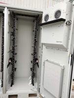 China Outdoor Monitoring Station Battery Cabinet IP65 1300-2100mm Steel Enclosure with 1601-2400W UPS Capacity for sale