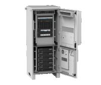 China Outdoor Monitoring Station Battery Cabinet IP65 1300-2100mm Steel Enclosure with 1601-2400W UPS Capacity for sale