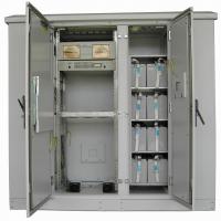 China Outdoor Battery Cabinet Weatherproof Electrical Enclosure 1300-2100mm Sizes IP55/IP65 Protection 1601-2400W UPS for sale