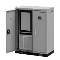 China Fully Enclosed Outdoor Electrical Cabinet 1750x800x1850mm with 3000W Cooling Capacity and IP55 Rating for sale