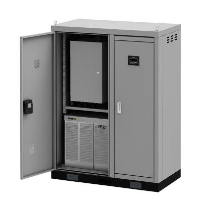 China Fully Enclosed Outdoor Electrical Cabinet 1750x800x1850mm with 3000W Cooling Capacity and IP55 Rating for sale