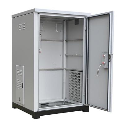 China S Series Enclosed Outdoor Communication Cabinet 750mm Width with 40Ah Battery Capacity and IP55 Protection for sale