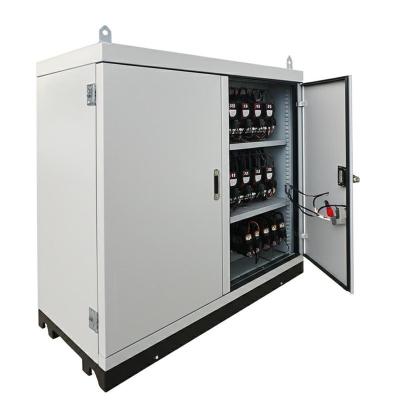 China IP55 IP65 Outdoor Electrical Cabinet 1300-2100mm Custom Sizes with 1601-2400W UPS Capacity for 4G/5G Base Stations for sale