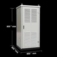 China IP65 Outdoor Telecommunication Cabinets 800×800×1800mm for 4G/5G Base Stations with 1601-2400W UPS for sale