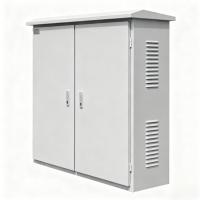China Small Outdoor Power Cabinet IP55 40KA Lightning Protection 750mm Width 40Ah Battery Capacity for sale