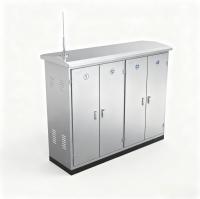 China EMC Outdoor Monitoring Cabinet IP55 Waterproof 1300-2100mm Sizes with 1601-2400W UPS Load Capacity for sale
