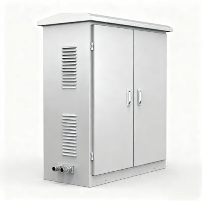 China IP65 Outdoor Telecommunication Cabinets 800×800×1800mm for 4G/5G Base Stations with 1601-2400W UPS for sale
