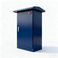 China S Series Enclosed Outdoor Communication Cabinet 750mm Width with 40Ah Battery Capacity and IP55 Protection for sale