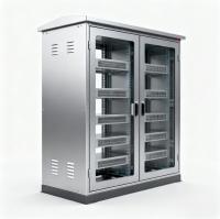 China Double Door Outdoor Communication Cabinet IP55 Weatherproof Enclosure 1300x650x650 to 2100x900x900 mm for sale