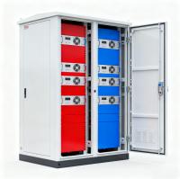 China Modular Outdoor Battery Cabinet 1300-2100mm IP55/IP65 with 1601-2400W UPS Load Capacity for sale