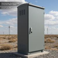 China Outdoor Communications Cabinet IP55 IP65 with 1601-2400W UPS and 800x800x1800mm Dimensions for sale