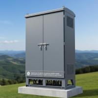 China Outdoor Communications Cabinet IP55 IP65 with 1601-2400W UPS and 800x800x1800mm Dimensions for sale