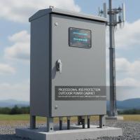 China Outdoor Communications Cabinet IP55 IP65 with 1601-2400W UPS and 800x800x1800mm Dimensions for sale