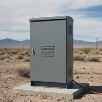 China Mini IP55 Outdoor Power Enclosure 40kA Lightning Protection 750mm Width for Harsh Sites for sale