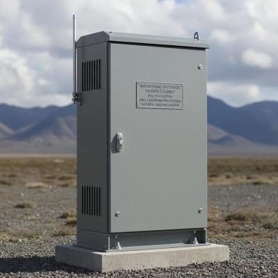 China 18U Anti-Theft Outdoor Power Cabinet Rainproof Street Telecom Equipment Cabinet IP55 1300x680x680mm for sale