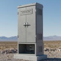 China Outdoor Communications Cabinet IP55 IP65 with 1601-2400W UPS and 800x800x1800mm Dimensions for sale