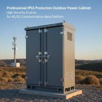 China Outdoor Communications Cabinet IP55 IP65 with 1601-2400W UPS and 800x800x1800mm Dimensions for sale