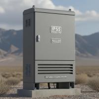 China Industrial Outdoor Power Cabinet IP55 40KA Lightning Protection Natural Cooling 750mm for sale