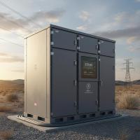 China Outdoor Single Cabin Battery Energy Storage Cabinet 60kA IP55 for Harsh Environments for sale
