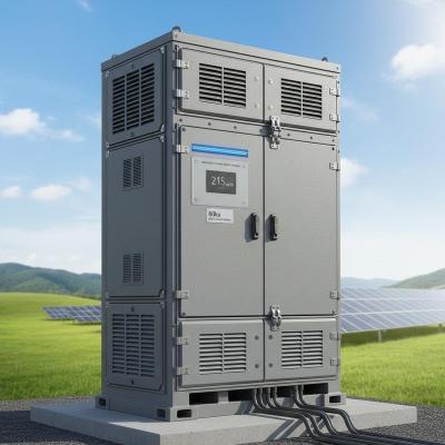 China IP55 Outdoor Power Enclosure 1750mm All-Weather Design with Heat Exchanger 60kA Surge Protection for sale