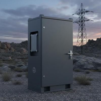 China IP55 Outdoor Power Cabinet 1750x800x1850mm with Heat Exchanger and 60kA Surge Protection for sale