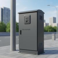 China 18U Anti-Theft Outdoor Power Cabinet Rainproof Street Telecom Equipment Cabinet IP55 1300x680x680mm for sale