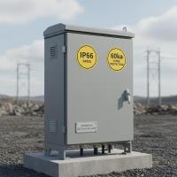China IP55 IP66 Outdoor Electrical Cabinet 60kA Surge Protection Hermetic Seal Customizable Sizes for sale
