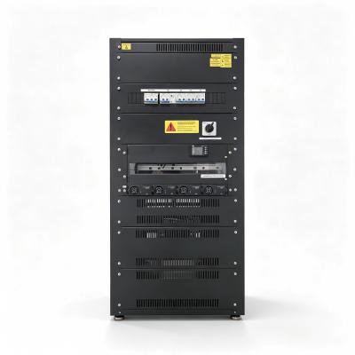 China 6kVA Indoor Telecom Inverter Cabinet 48V DC to 230V AC Modular Power System with 4×1500VA Inverter Modules for sale