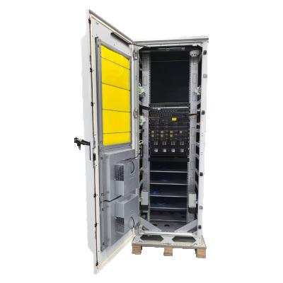 China Eltek Type 3 44U Hybrid Solar Telecom Power Cabinet | Dual Heat Exchanger SGCC Enclosure with Smart PDU for sale