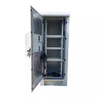 China PCTELCO 2.1M 42U Double Wall DC48V Floor Standing Outdoor Telecom Cabinet for sale