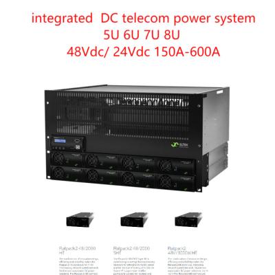 China 48VDC/24VDC Telecom Power System with Flatpack2 Integrated Power System and 150A-600A Output for sale