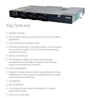 China 5.4kW High Power Density 1U Ultra Compact Rack Design Telecom Power System with 48V DC Output DC Power Cabinet for sale