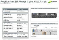 China 4.8KW 2U Rack Mount Rectiverter 6kVA AC DC Rectiverter with Smartpack R Controller for sale