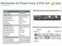 China Eltek 4.8kW DC Output 6kVA Power Capacity 2U Rack Mount AC DC Rectiverter Power Core Rectiverter with Smartpack R Controller for sale