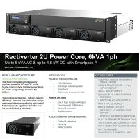 China Eltek 4.8kW DC Output 6kVA Power Capacity 2U Rack Mount AC DC Rectiverter Power Core Rectiverter with Smartpack R Controller for sale