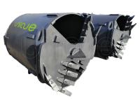China Centrifugal 600mm Diameter 16mm Thick Drilling Buckets For Sand And Gravel for sale