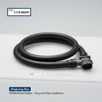 China OEM 1119-00247 Molded Straight Rubber Hose for KingLong Bus with EPDM/Nitrile Rubber and Plug-and-Play Installation for sale