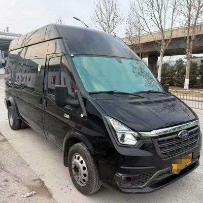 China Used JMC Ford Transit Minibus 2023 Year with 15 Seats and DURATORQ4D226H Diesel Engine for sale