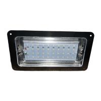China 24V DC Stainless Steel High Brightness Square LED Truck Cargo Light for Refrigerated Van Dome Lamp for sale