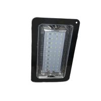 China 24V DC Stainless Steel High Brightness Square LED Truck Cargo Light for Refrigerated Van Dome Lamp for sale