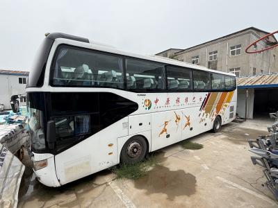 China Used Tour Coach Bus 50 Seats Weichai WP10.375 Diesel Engine Manual Gearbox For Sale for sale